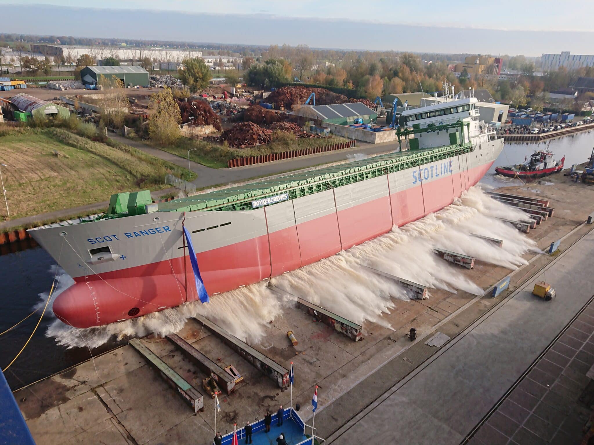 MV Scot Ranger is launched! - Royal Bodewes